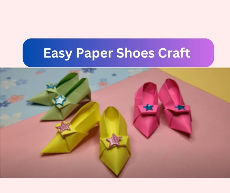 How To Make Easy Paper Shoes Craft - fabbcraft