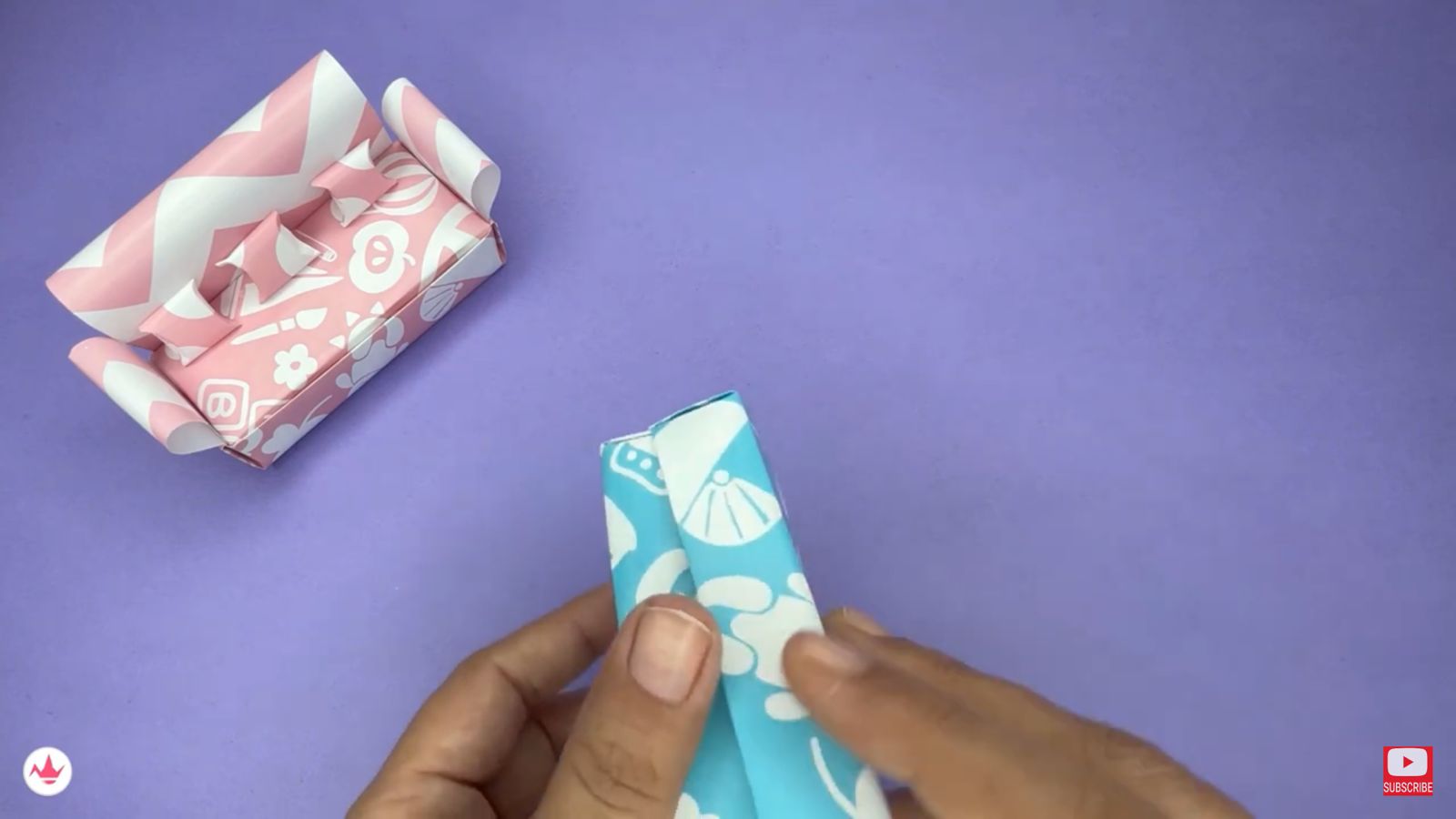 How To Make Paper Sofa - Step By Step Video Tutorial And Pictures ...