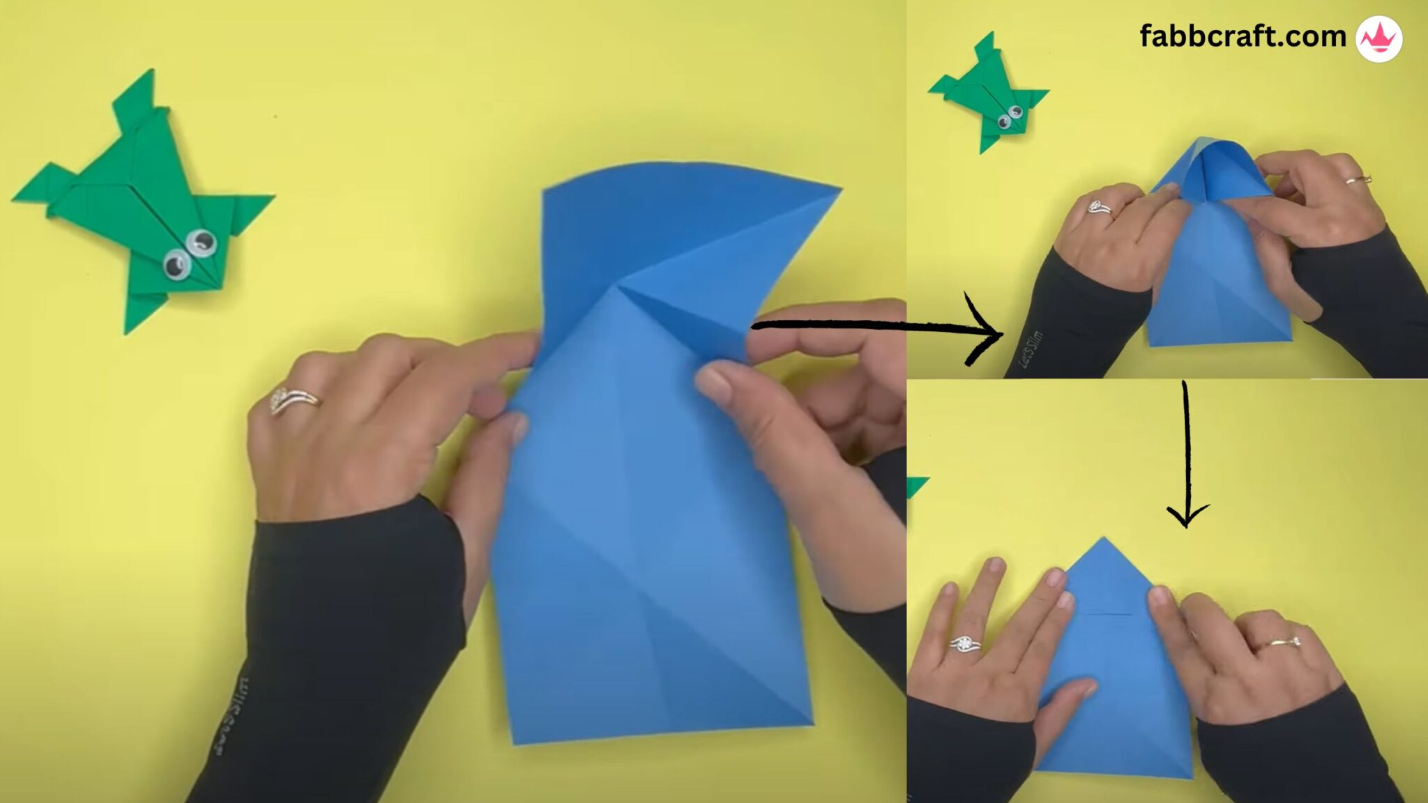 How To Make Origami Frog (Step by Step Tutorial + Video) - fabbcraft