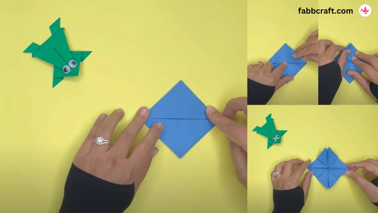 How To Make Origami Frog (Step by Step Tutorial + Video) - fabbcraft