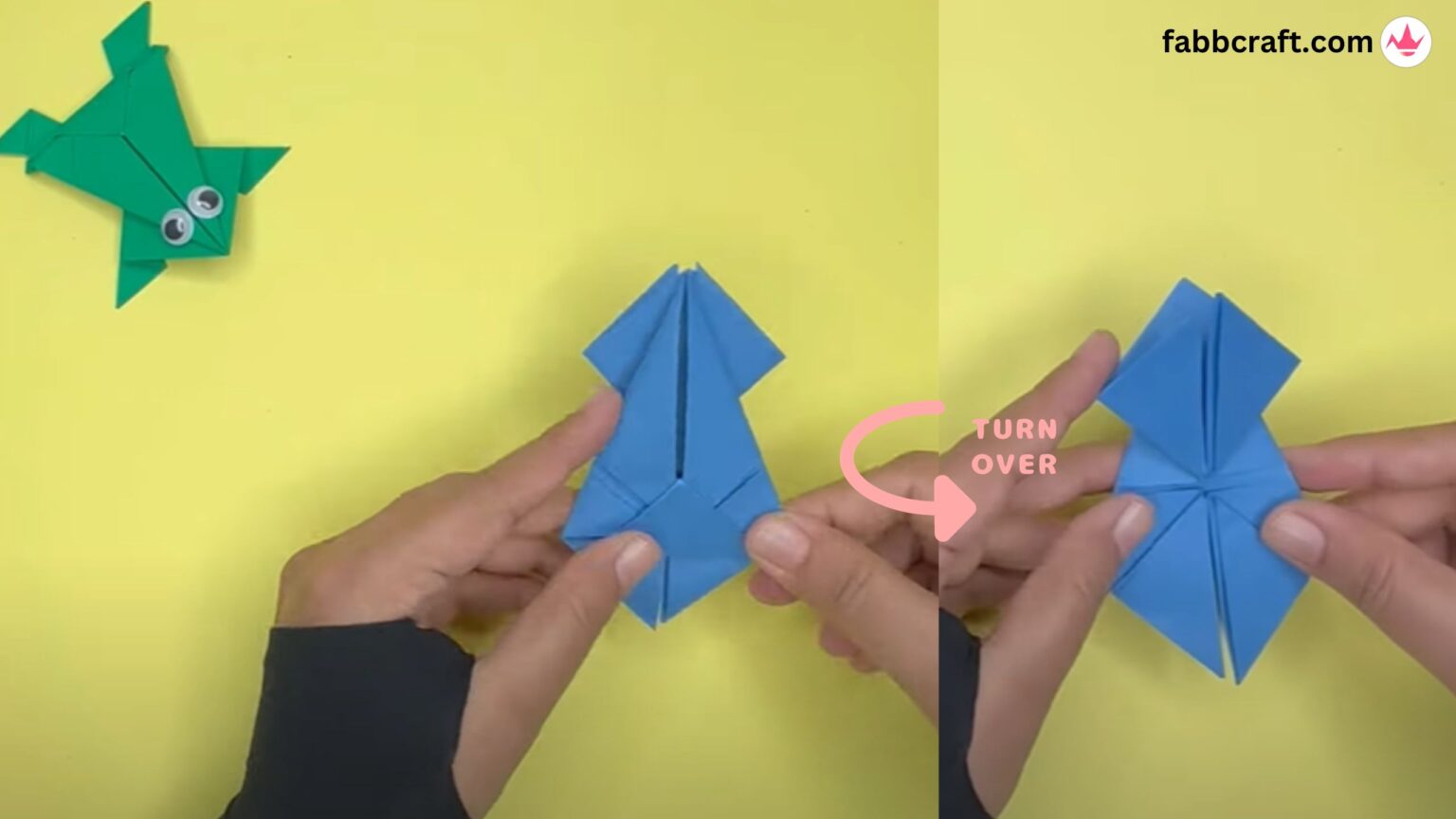 How To Make Origami Frog (Step by Step Tutorial + Video) - fabbcraft
