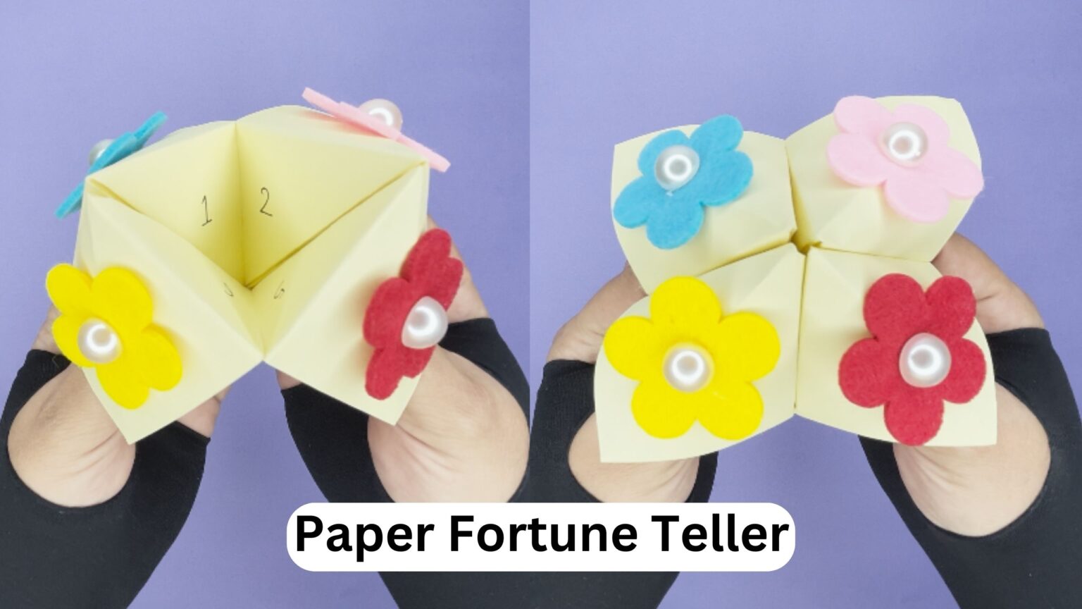 How To Make Paper Fortune Teller (Step-by-Step Tutorial + Video ...