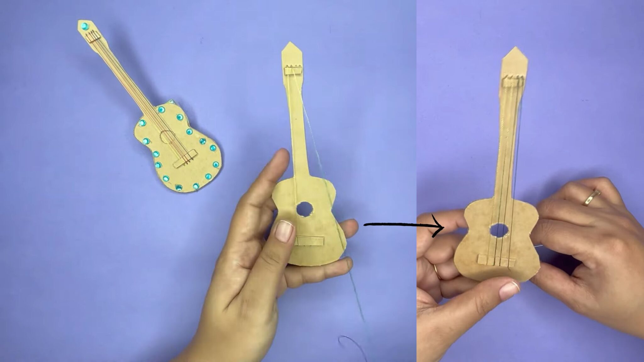How To Make A Mini Guitar (Step By Step Tutorial) - fabbcraft