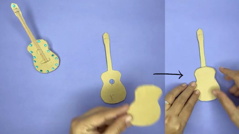 How To Make A Mini Guitar (Step By Step Tutorial) - fabbcraft