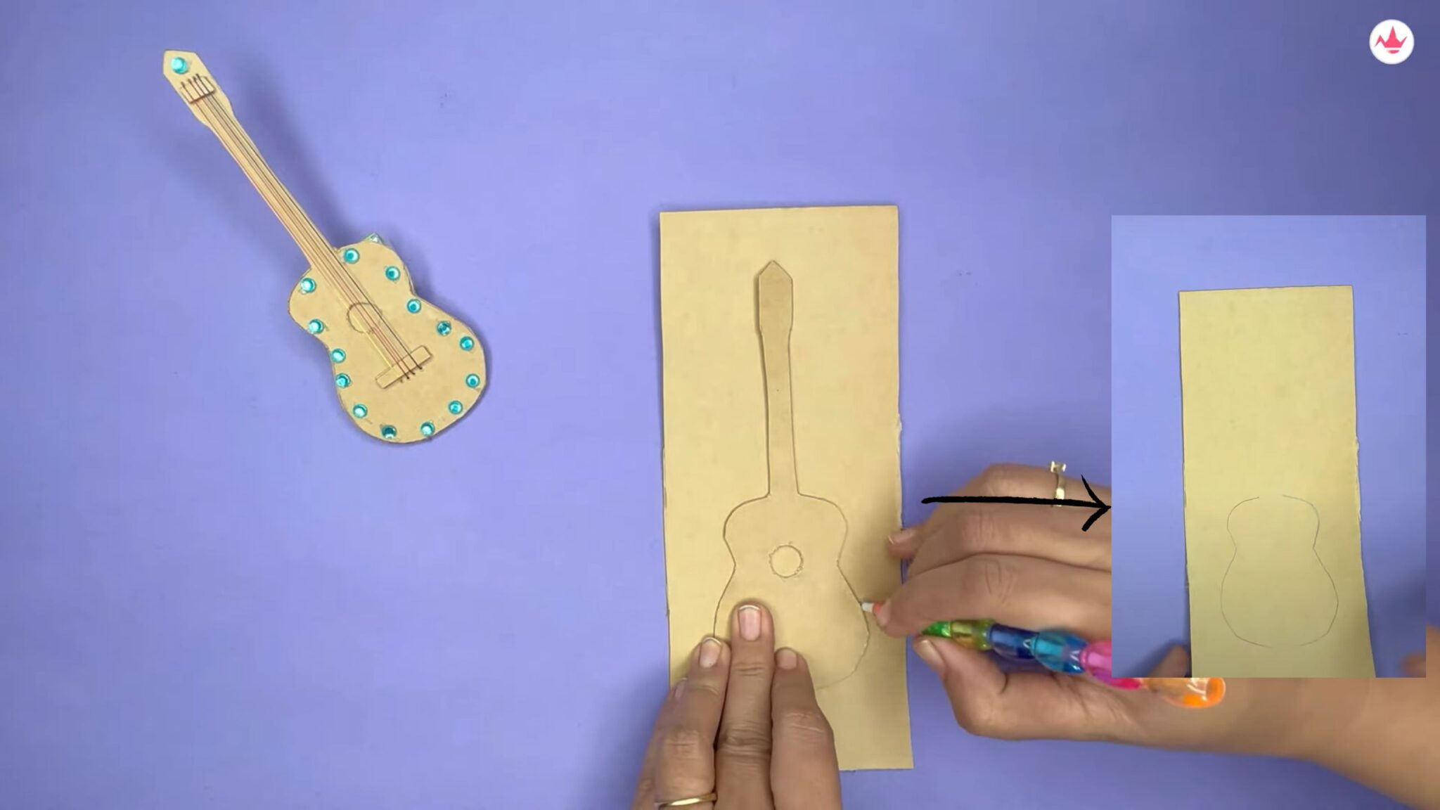 How To Make A Mini Guitar (Step By Step Tutorial) - fabbcraft