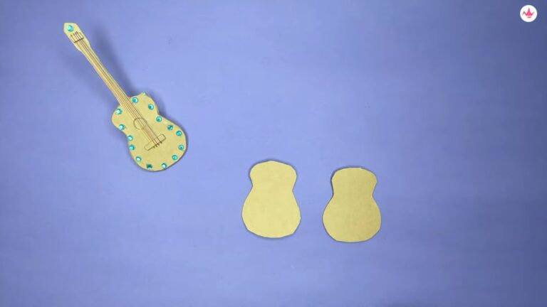 How To Make A Mini Guitar (Step By Step Tutorial) - fabbcraft