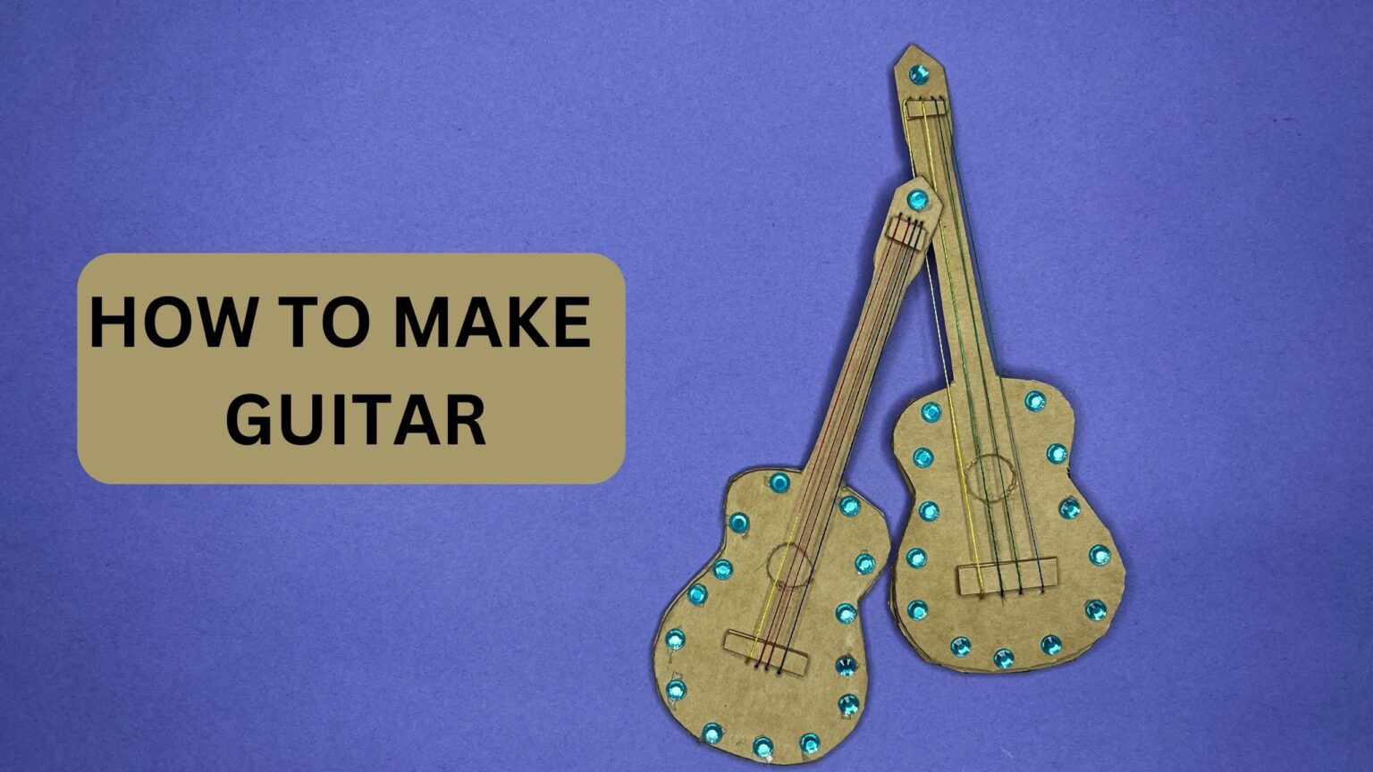 How To Make A Mini Guitar (Step By Step Tutorial) - fabbcraft