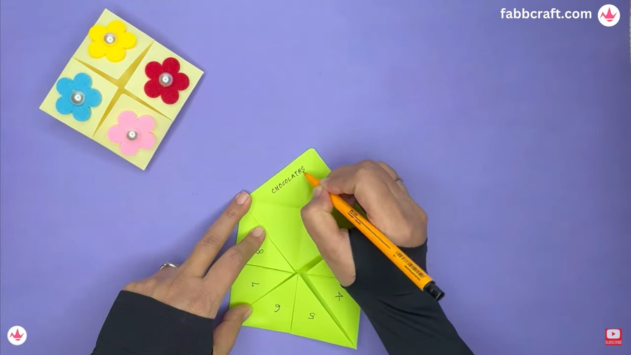 How To Make Paper Fortune Teller (Step-by-Step Tutorial + Video ...