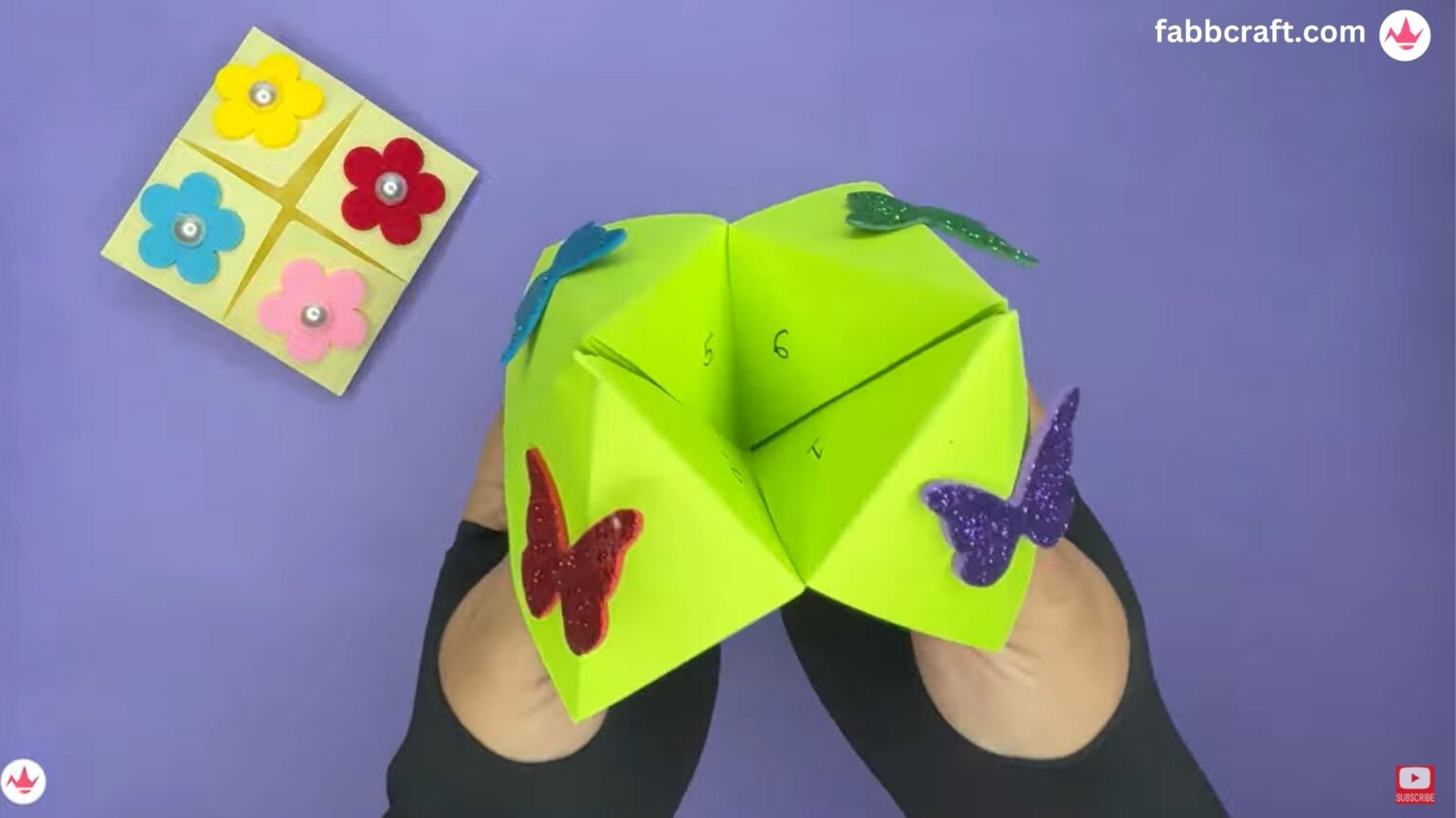 How To Make Paper Fortune Teller (Step-by-Step Tutorial + Video ...