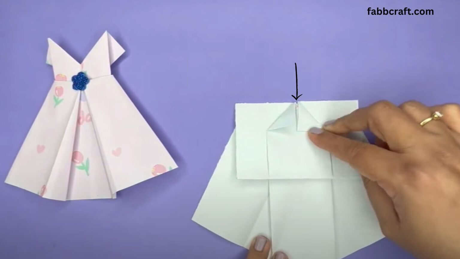 How To Make Origami Dress (Step By Step Tutorial With Pictures) - fabbcraft