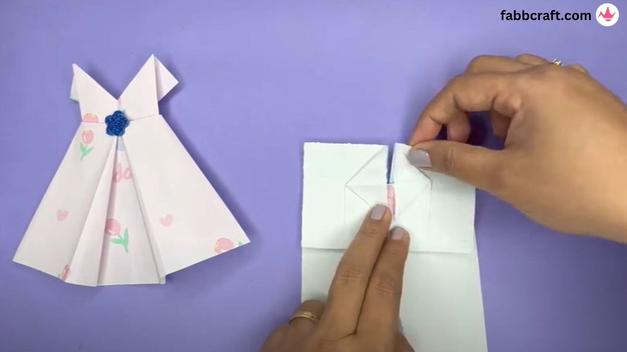 How To Make Origami Dress (Step By Step Tutorial With Pictures) - fabbcraft