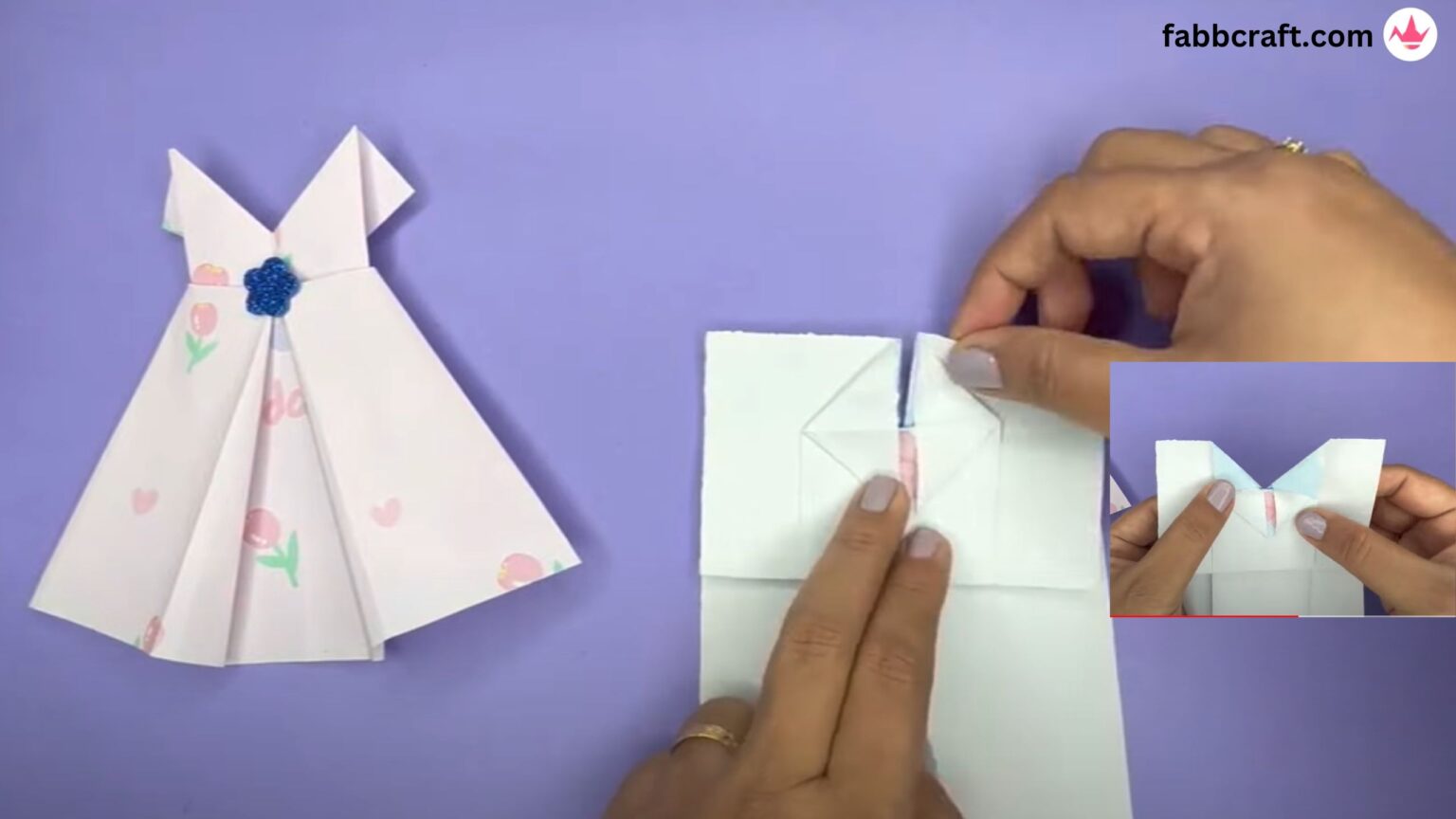 How To Make Origami Dress (Step By Step Tutorial With Pictures) - fabbcraft