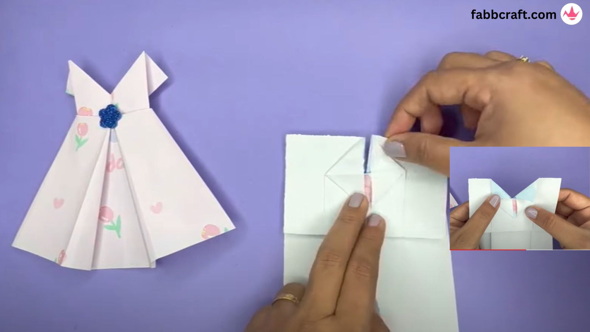 How To Make Origami Dress (Step By Step Tutorial With Pictures) - fabbcraft