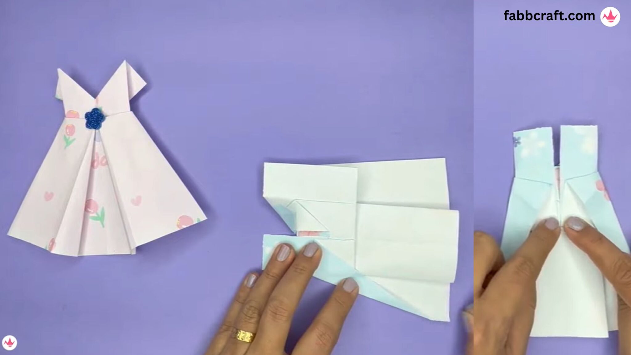 How To Make Origami Dress (Step By Step Tutorial With Pictures) - fabbcraft