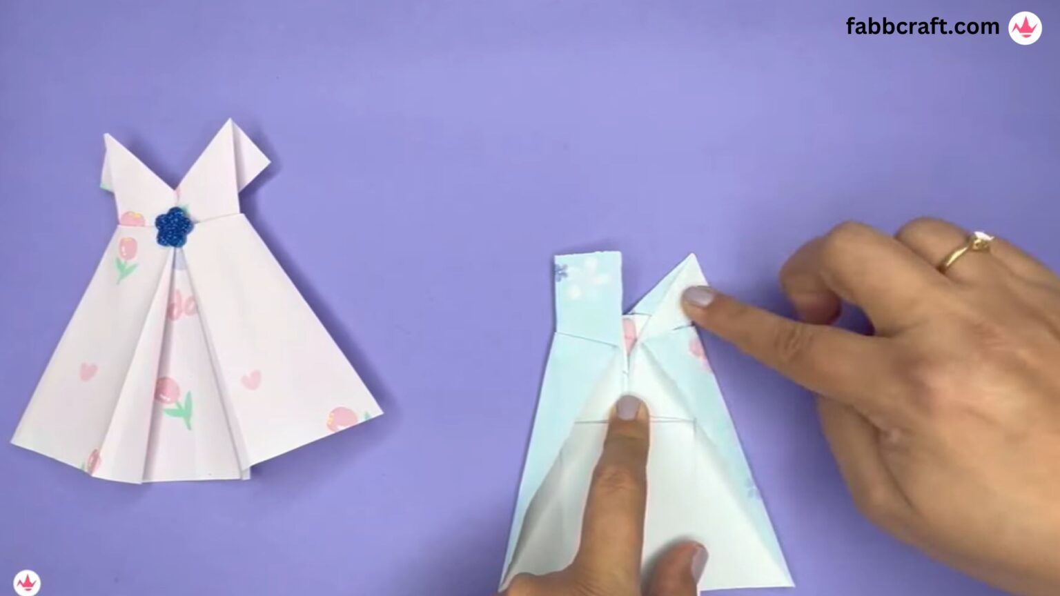 How To Make Origami Dress (Step By Step Tutorial With Pictures) - fabbcraft