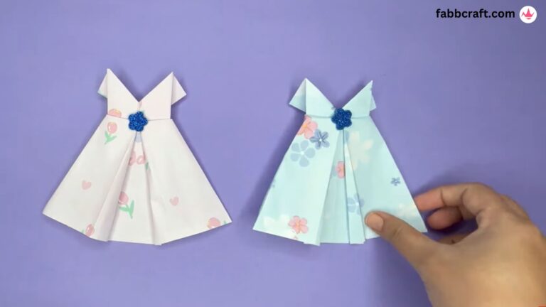 How To Make Origami Dress (Step By Step Tutorial With Pictures) - fabbcraft