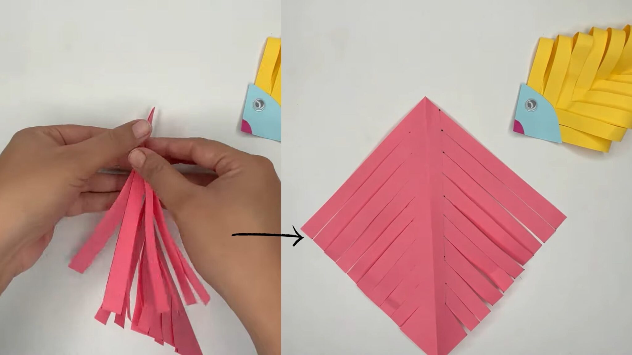 How To Make DIY Moving Paper Fish - fabbcraft