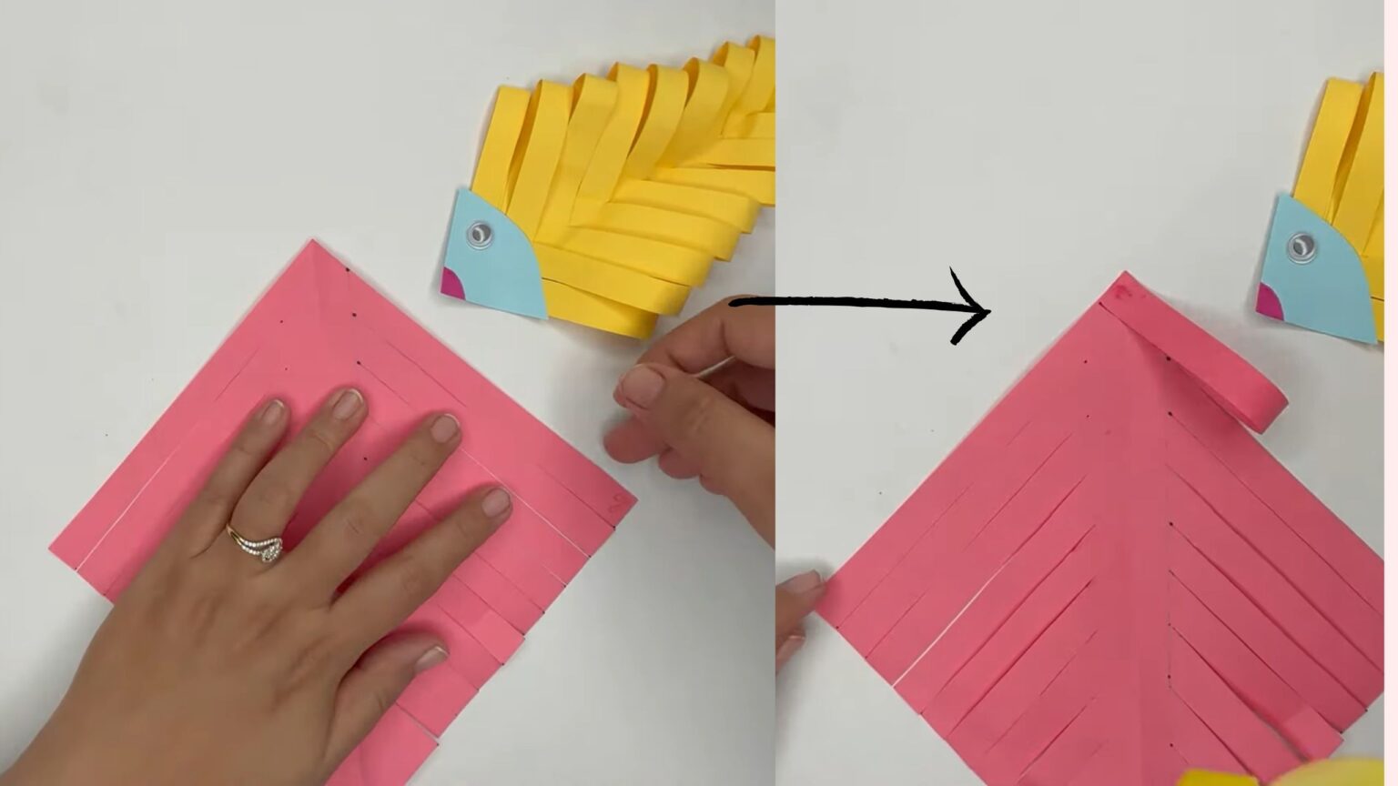 How To Make DIY Moving Paper Fish - fabbcraft