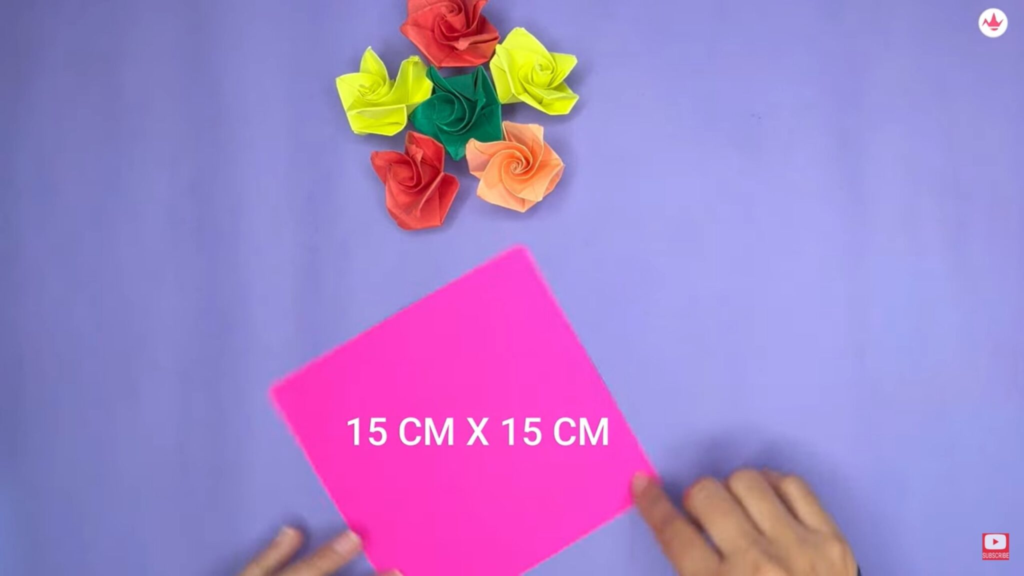 How To Make Origami Rose - fabbcraft