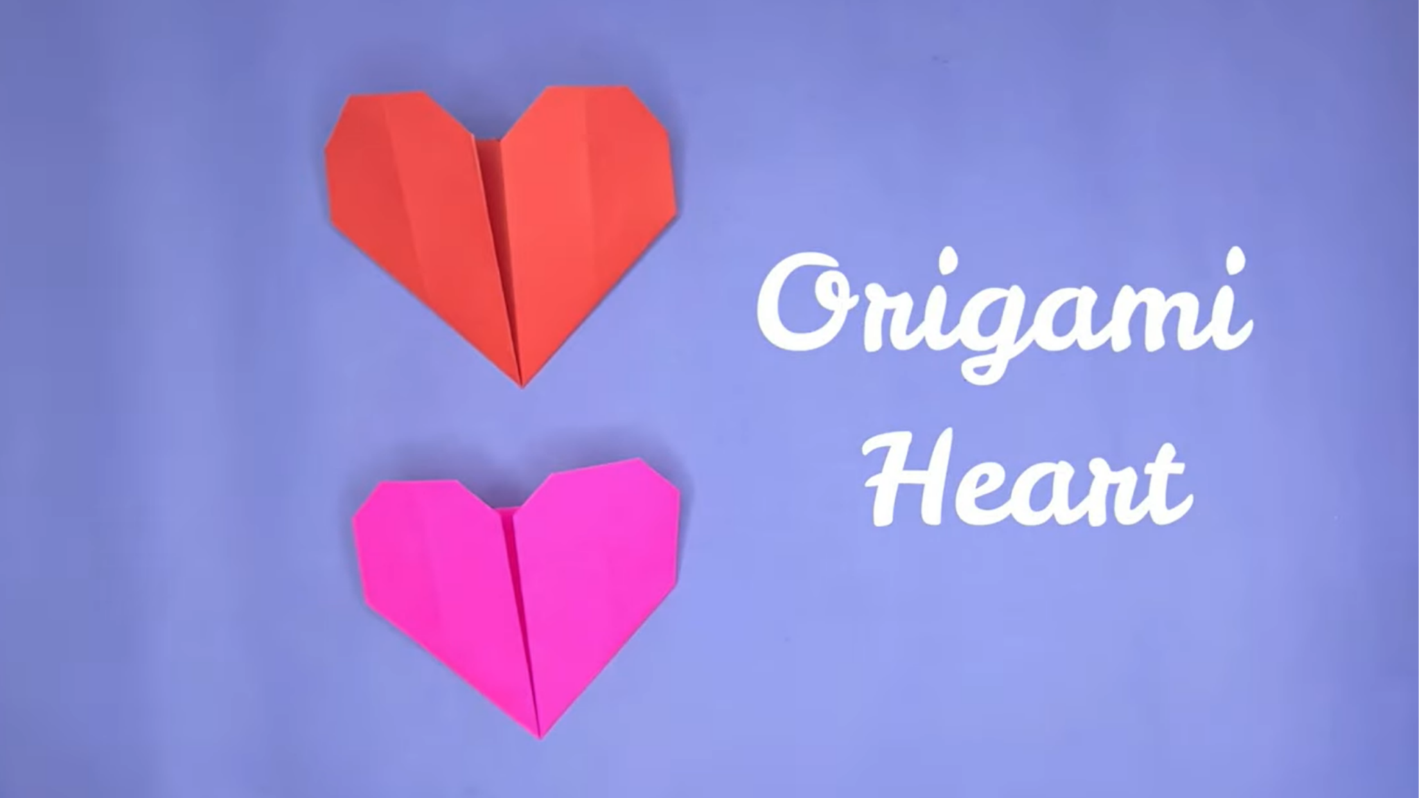 How To Make Easy Origami Heart (Video + Tutorial) - fabbcraft