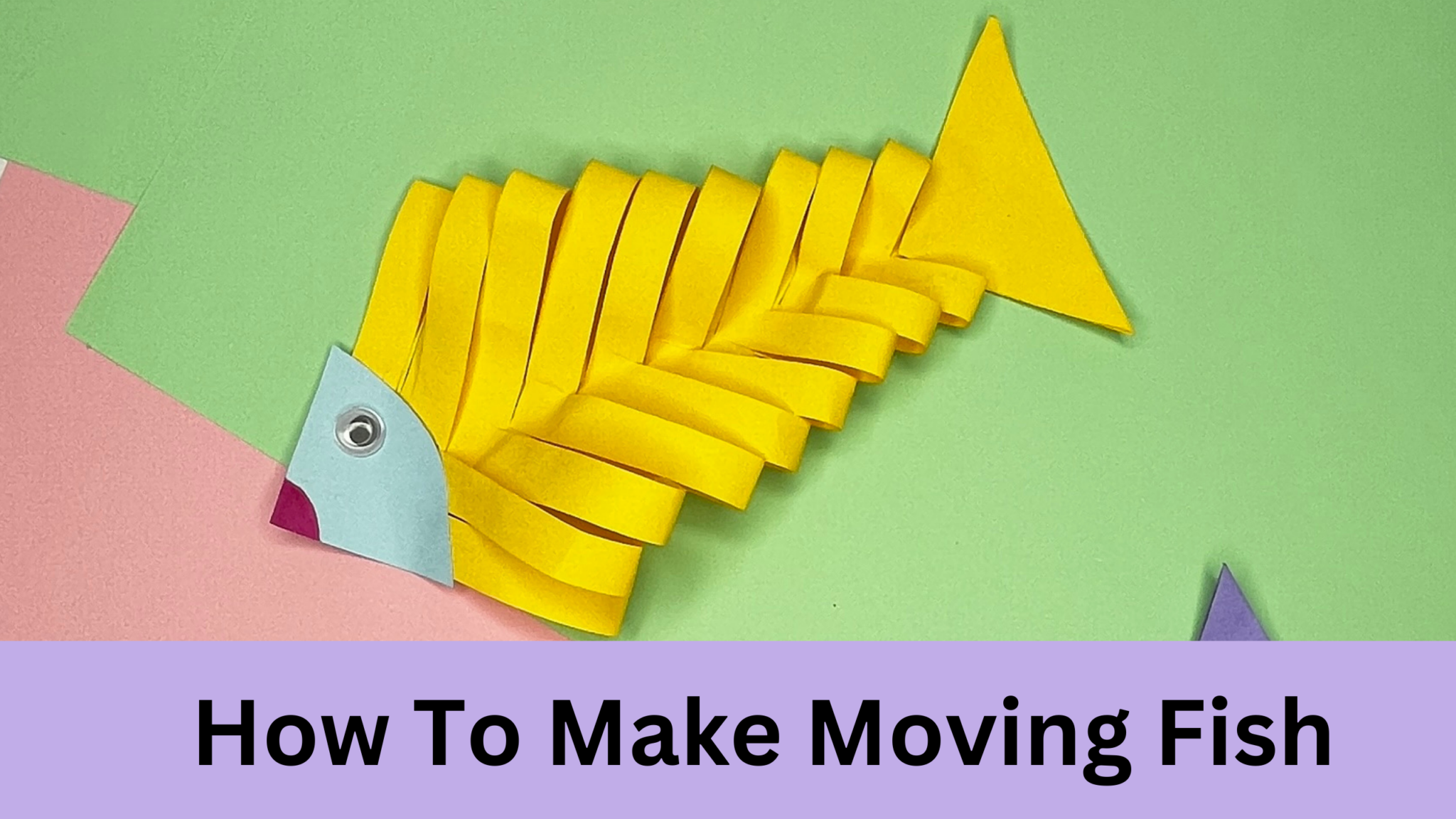 How To Make DIY Moving Paper Fish - fabbcraft