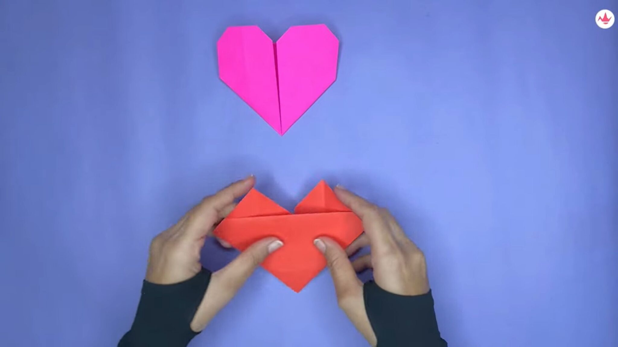 How To Make Easy Origami Heart (Video + Tutorial) - fabbcraft
