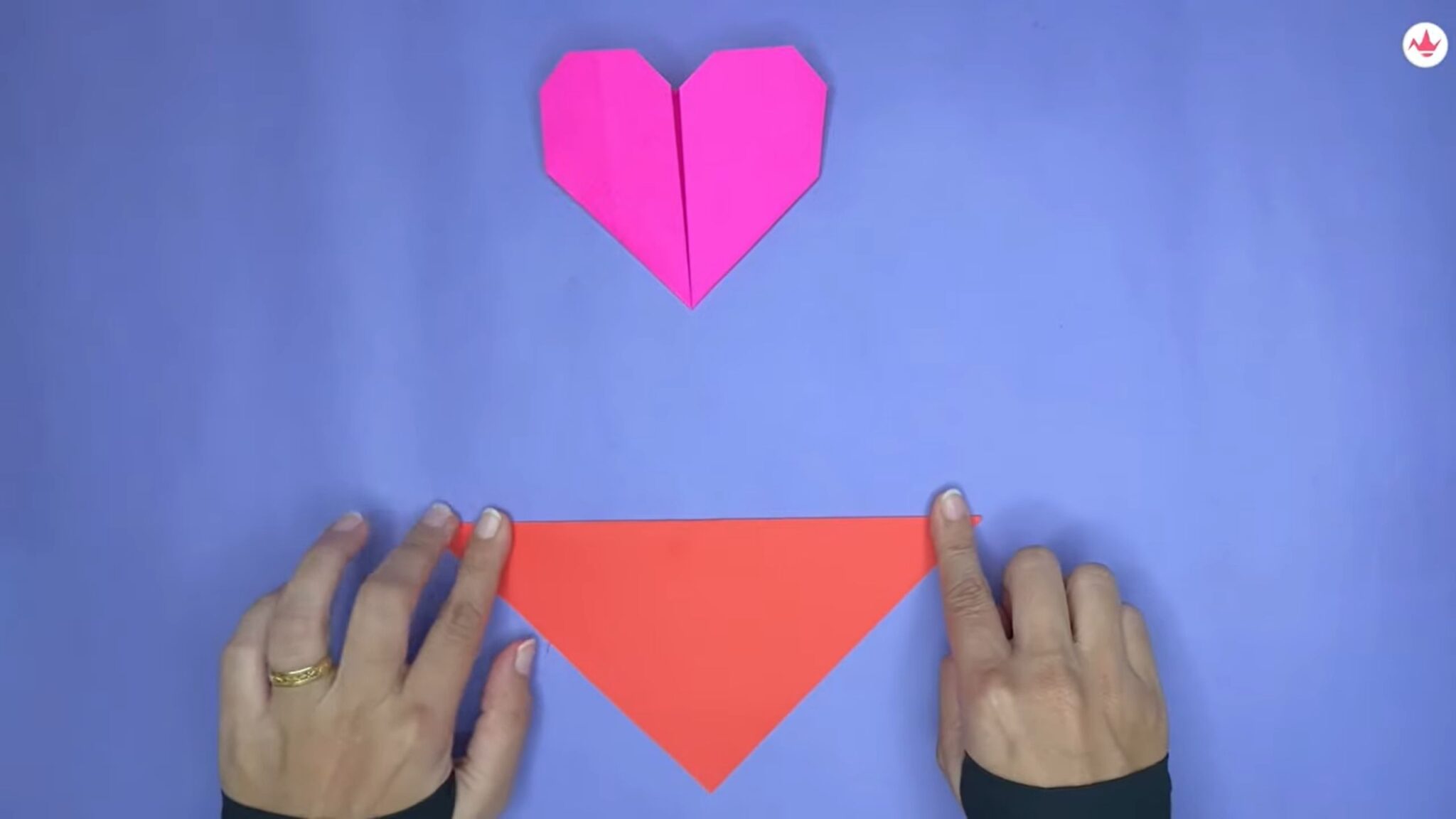 How To Make Easy Origami Heart (Video + Tutorial) - fabbcraft