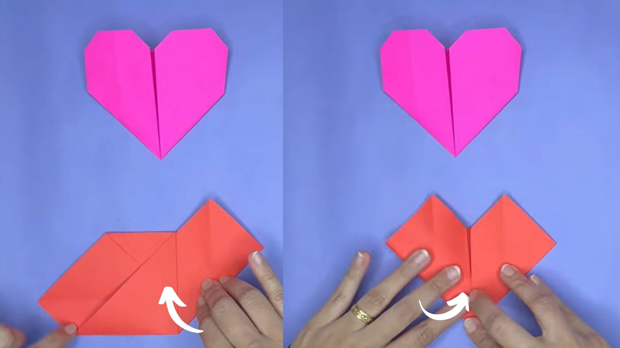 How To Make Easy Origami Heart (Video + Tutorial) - fabbcraft